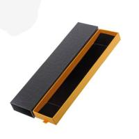 China Black Kraft Paper Packaging Watch Strap Box With Drawer Size Customized for sale
