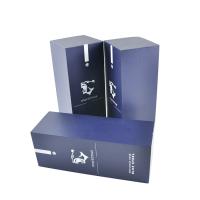 China Blue Red Wine Bottle Packaging Box for Display Product for sale