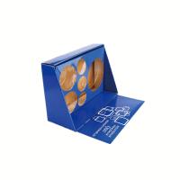 China Cardboard Tabletop Display Stands Cosmetics Round Hole Storage for sale