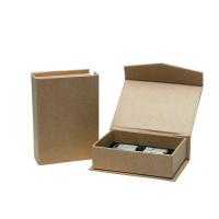 China Wholesale Custom Kraft Paper Foldable Gift Packing Box With Sponge Upholstery for sale