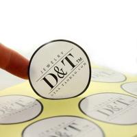 China Paper Box Printable Round Stickers Easy Peel Off Food Cosmetic Package Decoration for sale