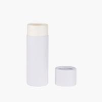 China Cardboard Kraft Paper Tube Packaging / Gloss Paper Lip Balm Tubes With Lid for sale