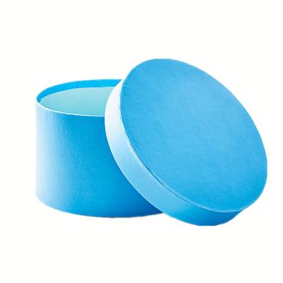 China Custom Cardboard Tube Packaging Blue Color Matte Finish Round Cylinder Gift Pack for sale