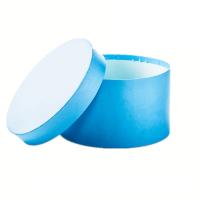 China Custom Cardboard Tube Packaging Blue Color Matte Finish Round Cylinder Gift Pack for sale