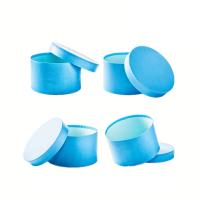 China Custom Cardboard Tube Packaging Blue Color Matte Finish Round Cylinder Gift Pack for sale