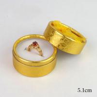 China Gift Small Round Jewelry Box UV Coating Or Varnishing Customized Packaging for sale