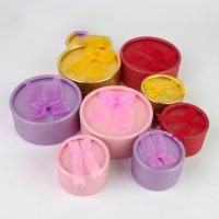 China Gift Small Round Jewelry Box UV Coating Or Varnishing Customized Packaging for sale
