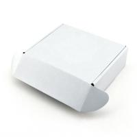 China White 3 Layer Corrugated Shipping Boxes Paper Cardboard Custom Printed for sale