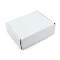 China White 3 Layer Corrugated Shipping Boxes Paper Cardboard Custom Printed for sale