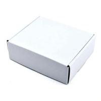 China White 3 Layer Corrugated Shipping Boxes Paper Cardboard Custom Printed for sale