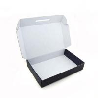 China Protective Matte Black Corrugated Shipping Boxes with Lid UV Coating for sale