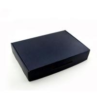 China Protective Matte Black Corrugated Shipping Boxes with Lid UV Coating for sale