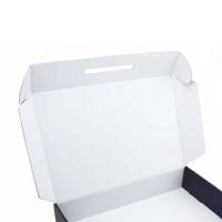 China Protective Matte Black Corrugated Shipping Boxes with Lid UV Coating for sale