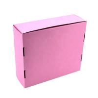 China Pink Colored Corrugated Mailing Boxes for Cosmetic Brushes Aircraft Transport for sale