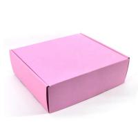 China Pink Colored Corrugated Mailing Boxes for Cosmetic Brushes Aircraft Transport for sale