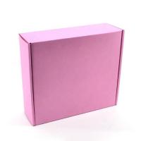 China Pink Colored Corrugated Mailing Boxes for Cosmetic Brushes Aircraft Transport for sale
