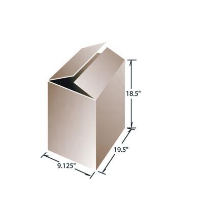 China Recyclable White Corrugated Shipping Boxes Carton Packaging With Color Printed for sale