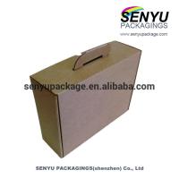 China Recyclable White Corrugated Shipping Boxes Carton Packaging With Color Printed for sale
