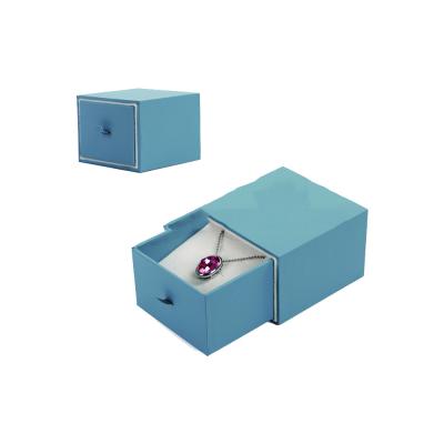 China Ring Retail Paper Jewelry Box Drawer Type Small Gift Sliding Packaging for sale