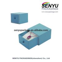 China Ring Retail Paper Jewelry Box Drawer Type Small Gift Sliding Packaging for sale