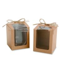China Corrugated Board Unique Design Kraft Paper Box With Window for sale