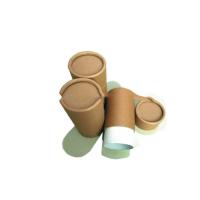 China Small Brown Kraft Paper Tube Packaging / Round Gift Box for sale