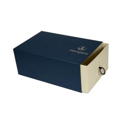 China Sliding Drawer Custom Jewelry Gift Boxes with Pull Ribbon for sale