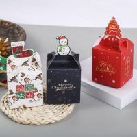 China custom christmas gift cupcake gift paper packaging candy box for sale