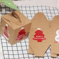 China Colorful Gift Christmas Packaging Box With Lovely Pictures 9.3*9.3*9.5cm for sale