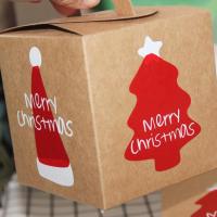 China Colorful Gift Christmas Packaging Box With Lovely Pictures 9.3*9.3*9.5cm for sale