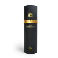China Custom Paper Black Round Gift Cardboard Wine Box for sale
