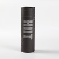 China Black Package Kraft Cylinder Packaging with Lid for sale