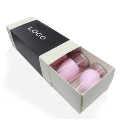 China Beauty Cardboard Cosmetic Packaging Boxes Make Up Powder Puff OEM ODM for sale