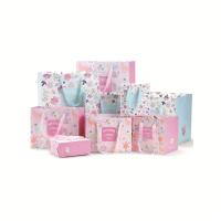 China Mini Paper Gift Bags With Handles Nylon Matte Finishing Custom Company Logo for sale