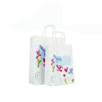 China 250g Printed Paper Bags / Personalised White Paper Bags CMYK Or Pantone Color for sale