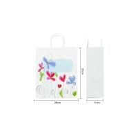 China 250g Printed Paper Bags / Personalised White Paper Bags CMYK Or Pantone Color for sale