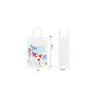 China 250g Printed Paper Bags / Personalised White Paper Bags CMYK Or Pantone Color for sale