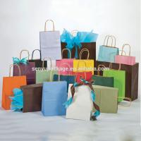 China Custom Printed Paper Shopping Bags With Logo Handles Silver Foil Hot Stamping for sale