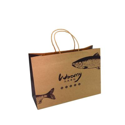 China Personalised Printed Paper Bags Kraft Paper Bags With Handle Logo Recyclable for sale