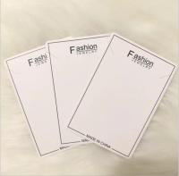 China Custom Hot Stamping Logo Printed Necklace Earring Display Card with Hanging Earring Cards for sale