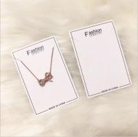 China Custom Hot Stamping Logo Printed Necklace Earring Display Card with Hanging Earring Cards for sale