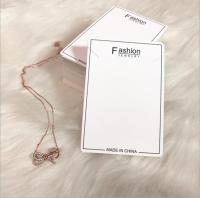 China Custom Hot Stamping Logo Printed Necklace Earring Display Card with Hanging Earring Cards for sale