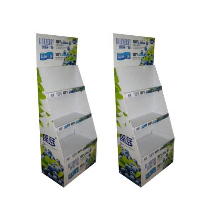 China Cardboard Display Rack Potato Chip Advertising Recycled Paper Material for sale