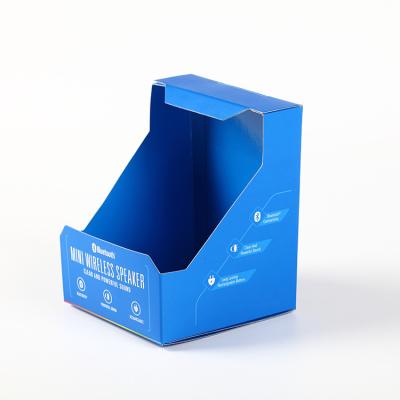 China Cardboard Counter Display Stands Foldable Corrugated PDQ Custom Retail Logo Printed for sale