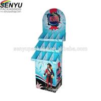 China Template Cardboard Floor Display Stands for Mockup Custom Poster Folding Pop Up for sale