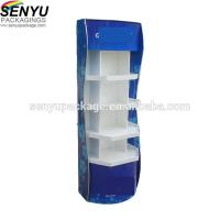 China Template Cardboard Floor Display Stands for Mockup Custom Poster Folding Pop Up for sale