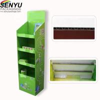 China Pop Floor Corrugated Cardboard Display Stands Embossing Or Glossy Lamination for sale