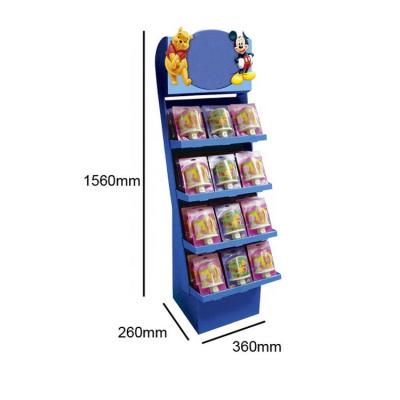 China Corrugated Cardboard Display Stands / Custom Cardboard Floor Displays Advertising for sale