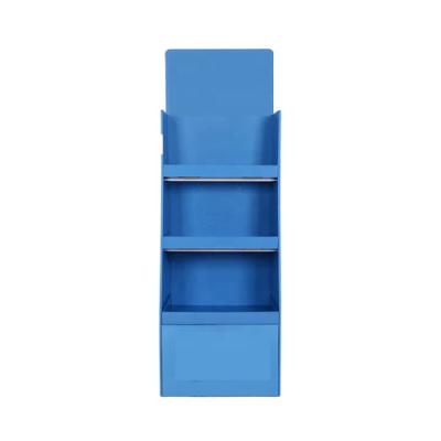 China Solid Color Cardboard Display Stands / Corrugated 3 Tier Cardboard Display for sale