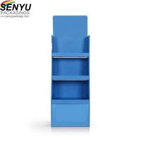 China Solid Color Cardboard Display Stands / Corrugated 3 Tier Cardboard Display for sale
